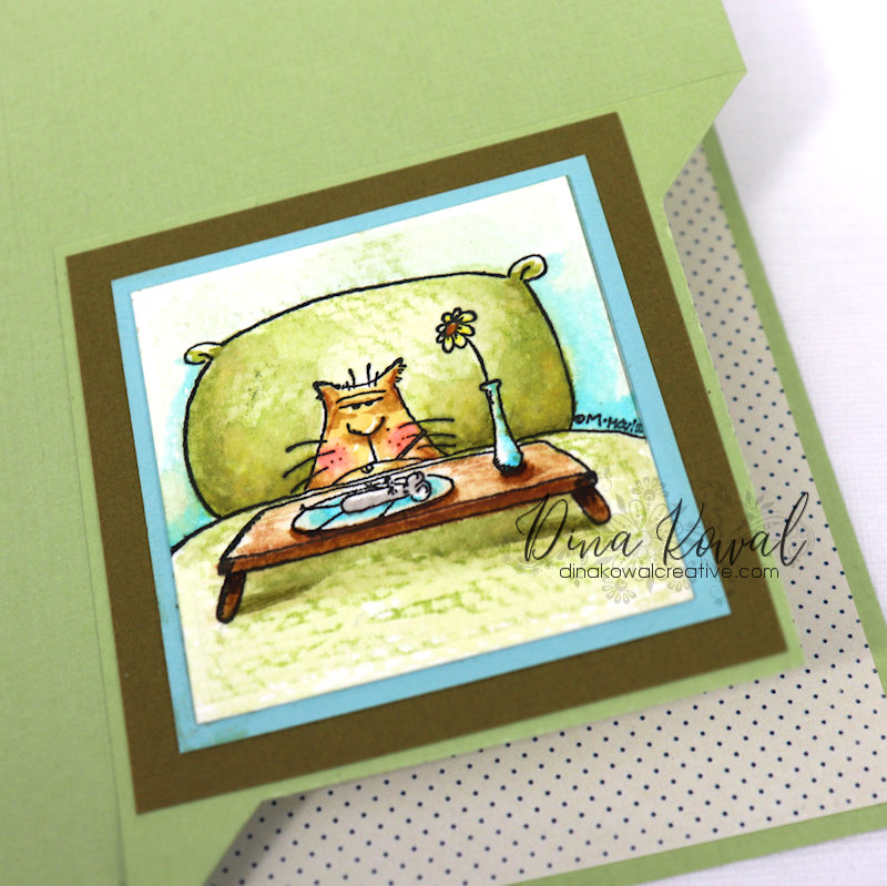 Dina Kowal Creative: Splitcoast Tutorial: Corner Flip Card