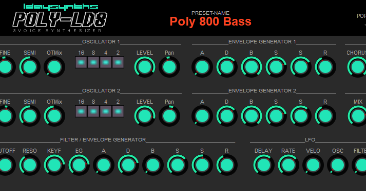 ldaysynths -: Poly-LD8
