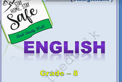 Grade - 8 - English - Assignment - www.lkedu.lk