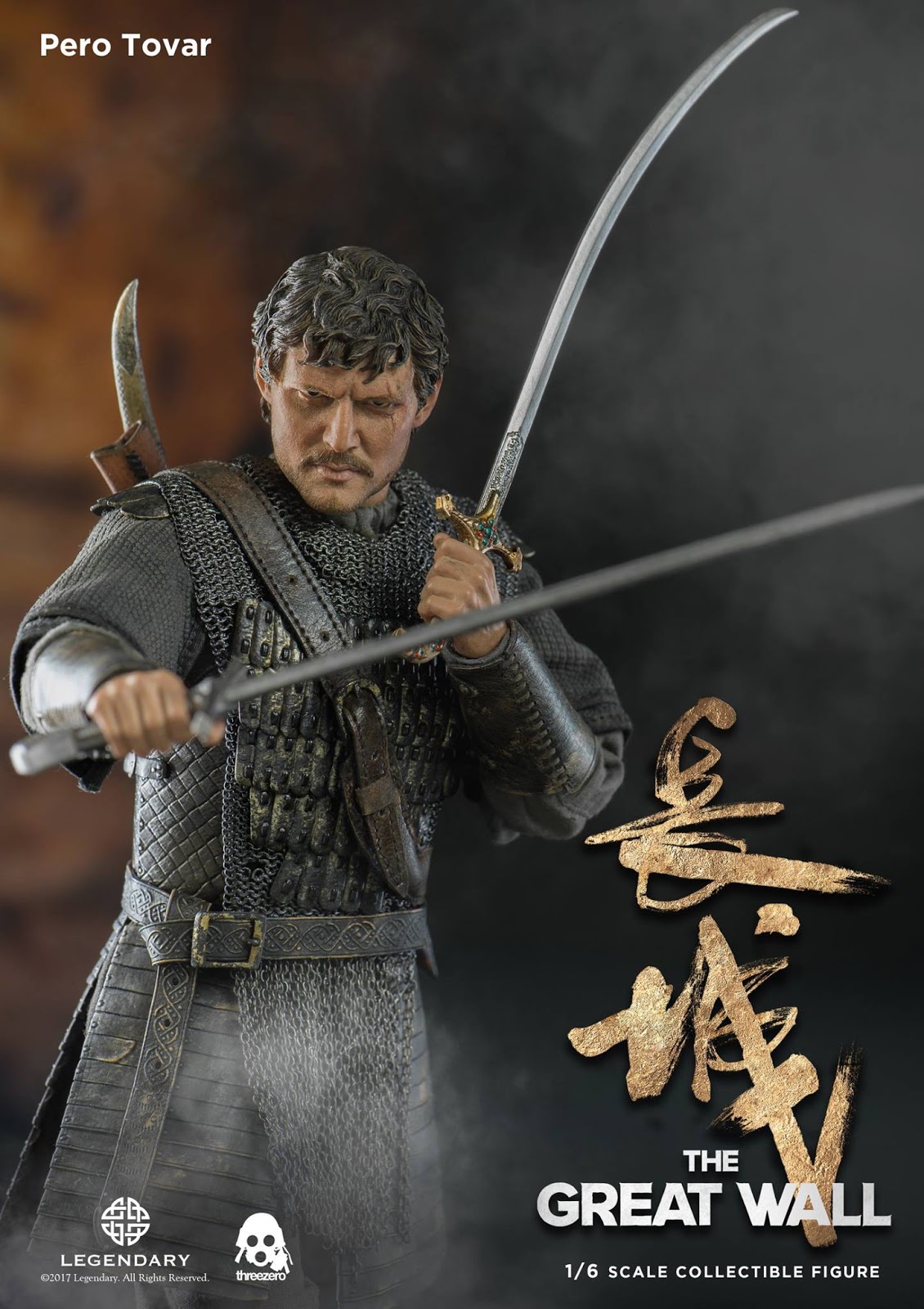 toyhaven: Threezero previews 1/6th scale “The Great Wall” Pedro Pascal ...