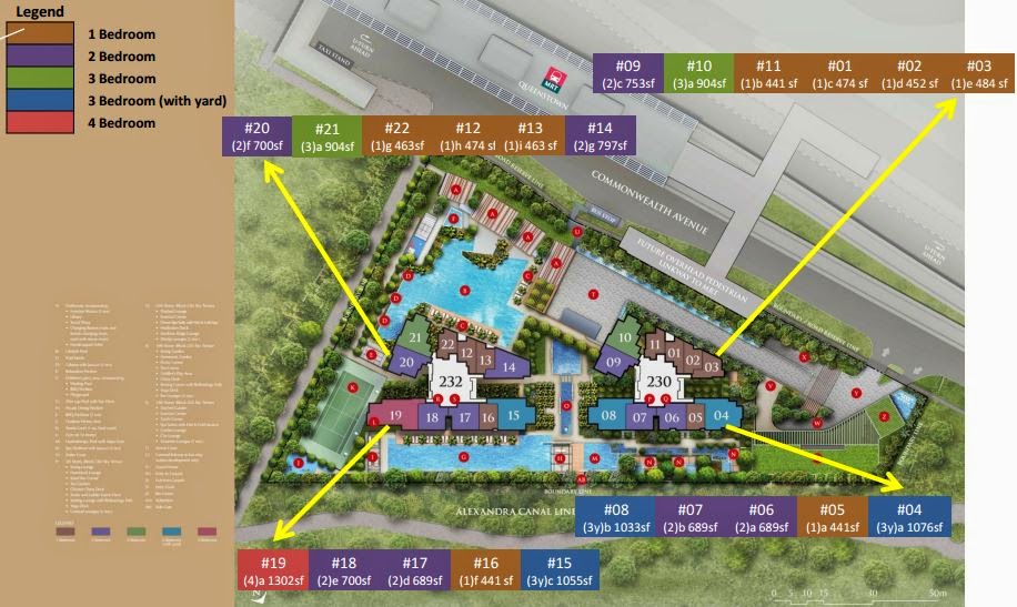 Commonwealth Towers @ Queenstown MRT: Floor Plans
