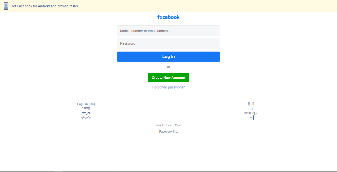 How to use Facebook mobile site in PC