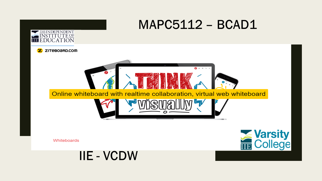 Paul Young's Digital Citizenship Blog: ZiteBoard - MAPC5112 - BCAD1