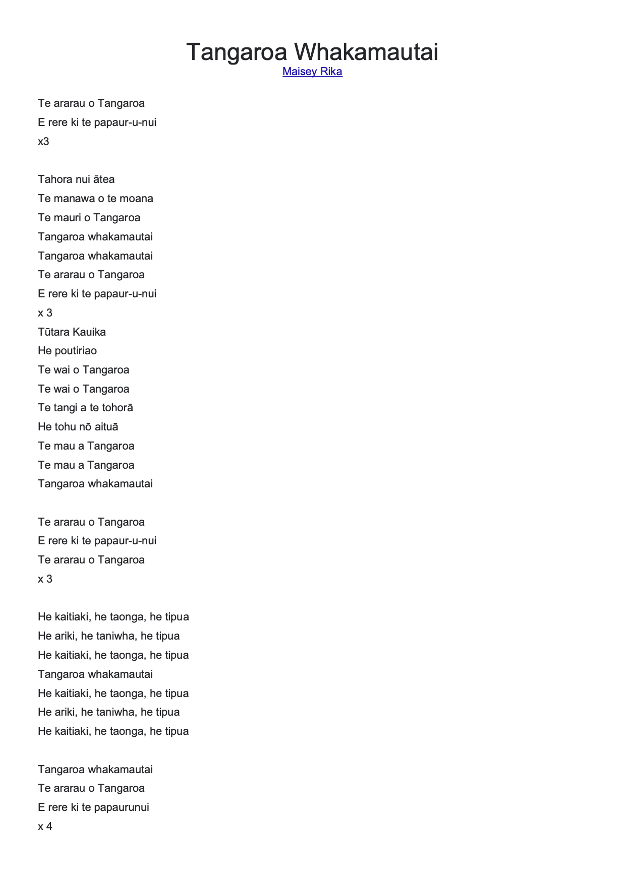 Te Ao Māori @ EHS: New Waiata Tangaroa Whakamautai