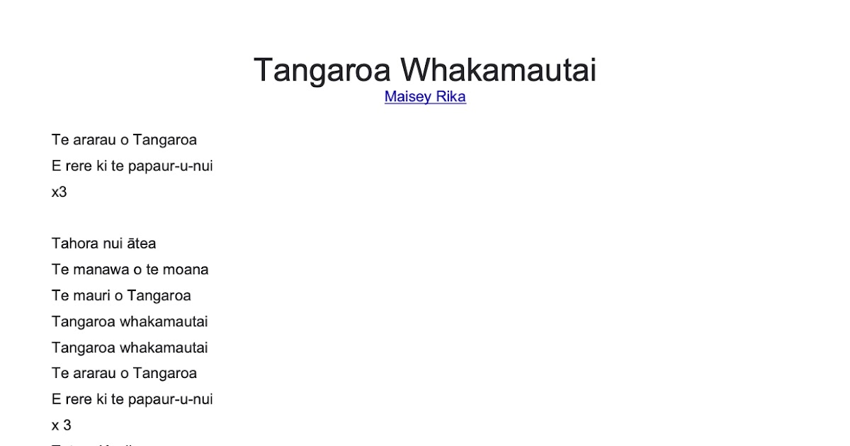 Te Ao Māori @ EHS: New Waiata Tangaroa Whakamautai