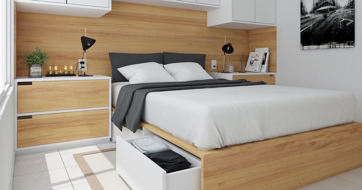 Dormitorio principal con closet integrado a la cama