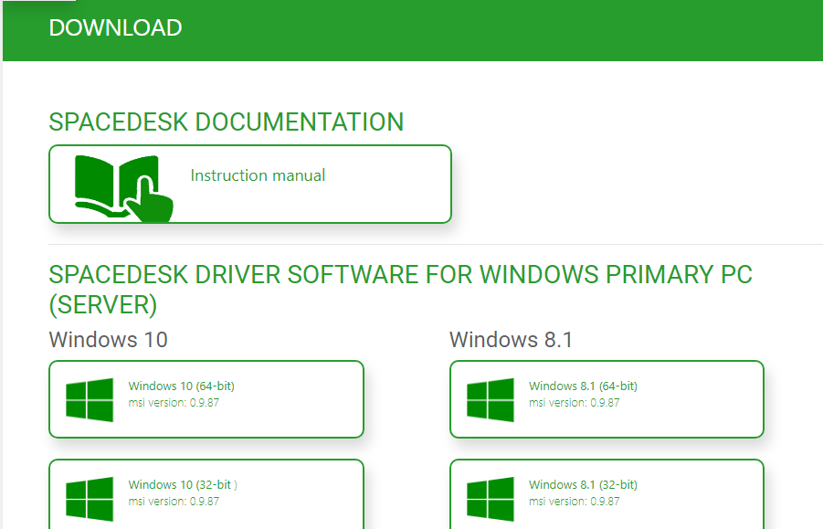 How to Use SpaceDesk : Multi DIsplay