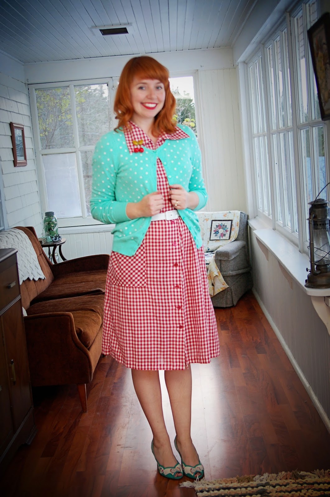 small town, BIG SMILE!: Checkers, Cherries & Polka Dots!