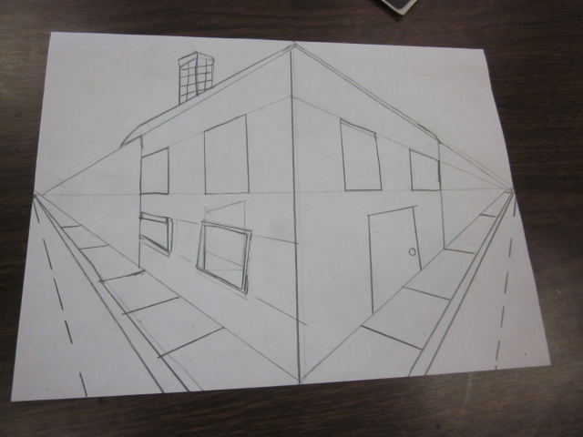 The Lenkerville Art Room: Wednesday Works - Two-point Perspective with ...