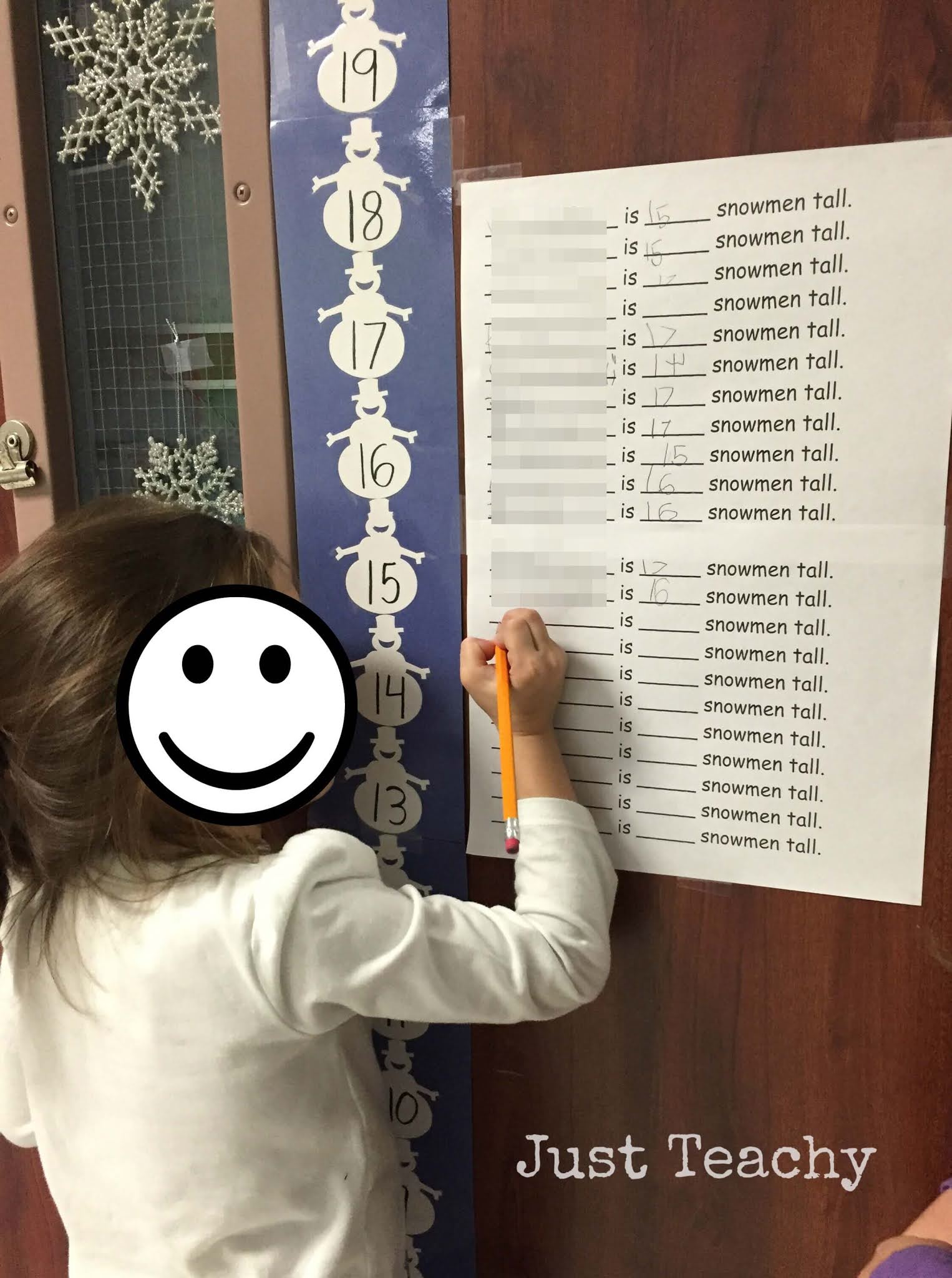 Snowman Measurement (Non-Standard Measurement) | Just Teachy