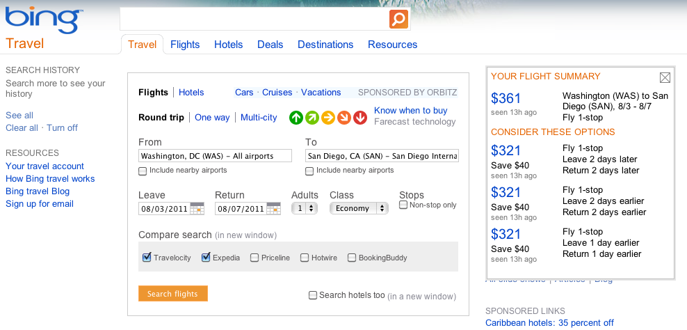 Bing Travel: Finding Affordable Flights Made Easy and New Bing Rewards ...