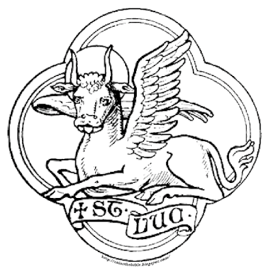 Saint Luke Respresented at a Winged Ox | Color The Bible