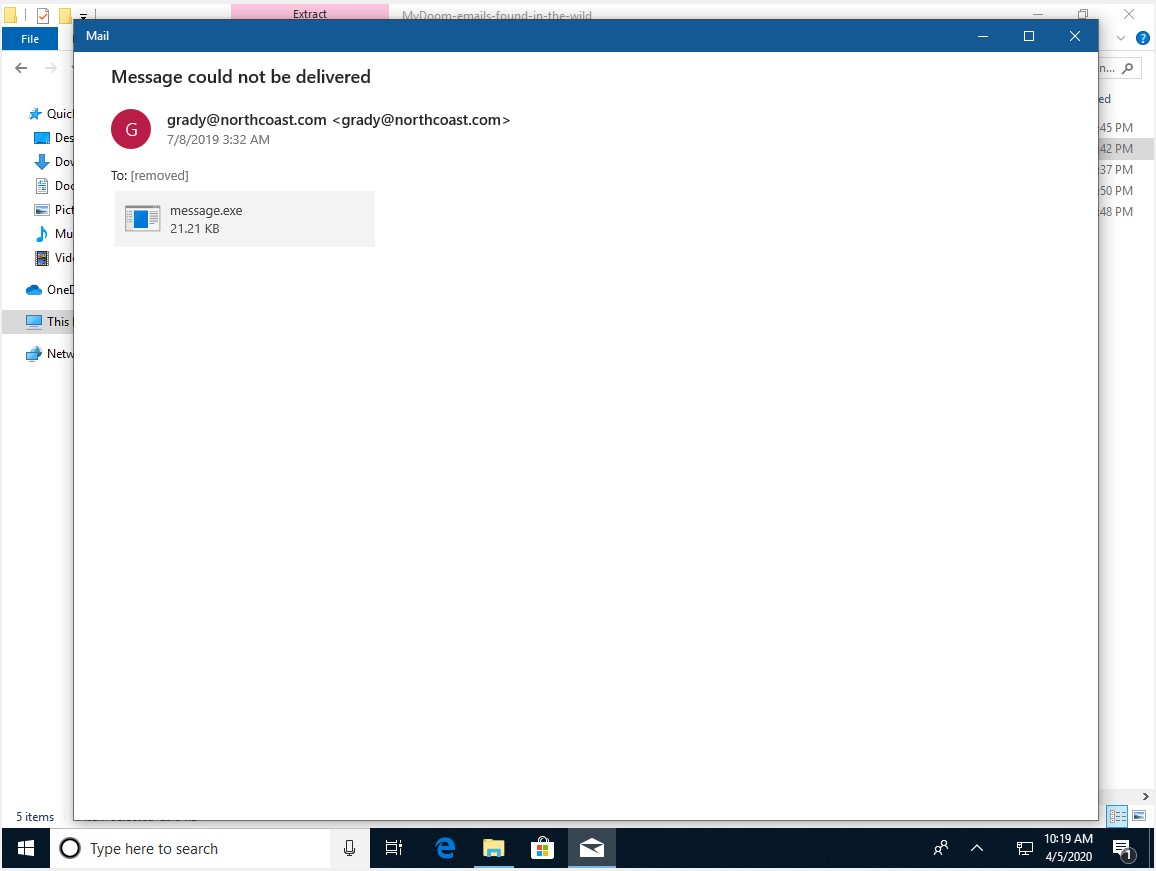 MyDoom persists into 2020