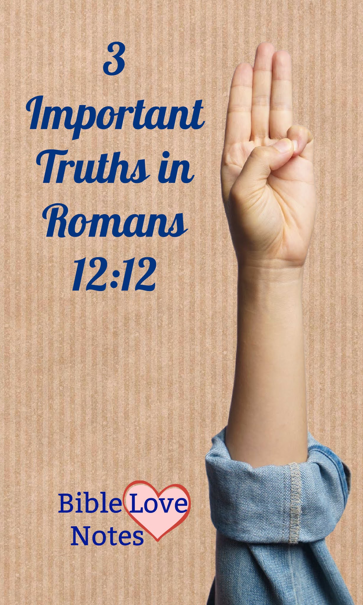 Bible Love Notes: Romans 12:12 - Joy, Patience, Prayer