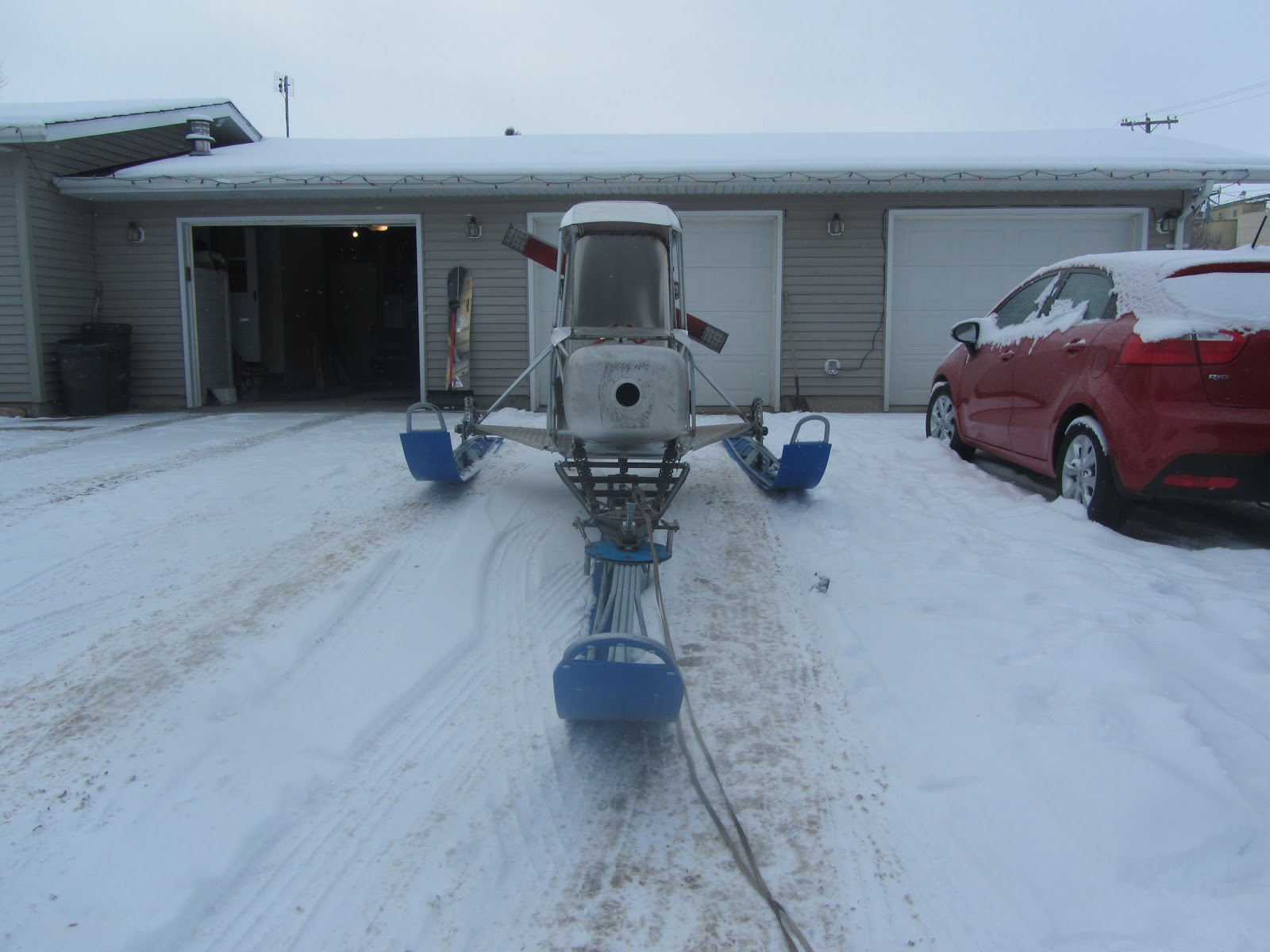 these are some pictures of the snowplane I am finishing up this winter.