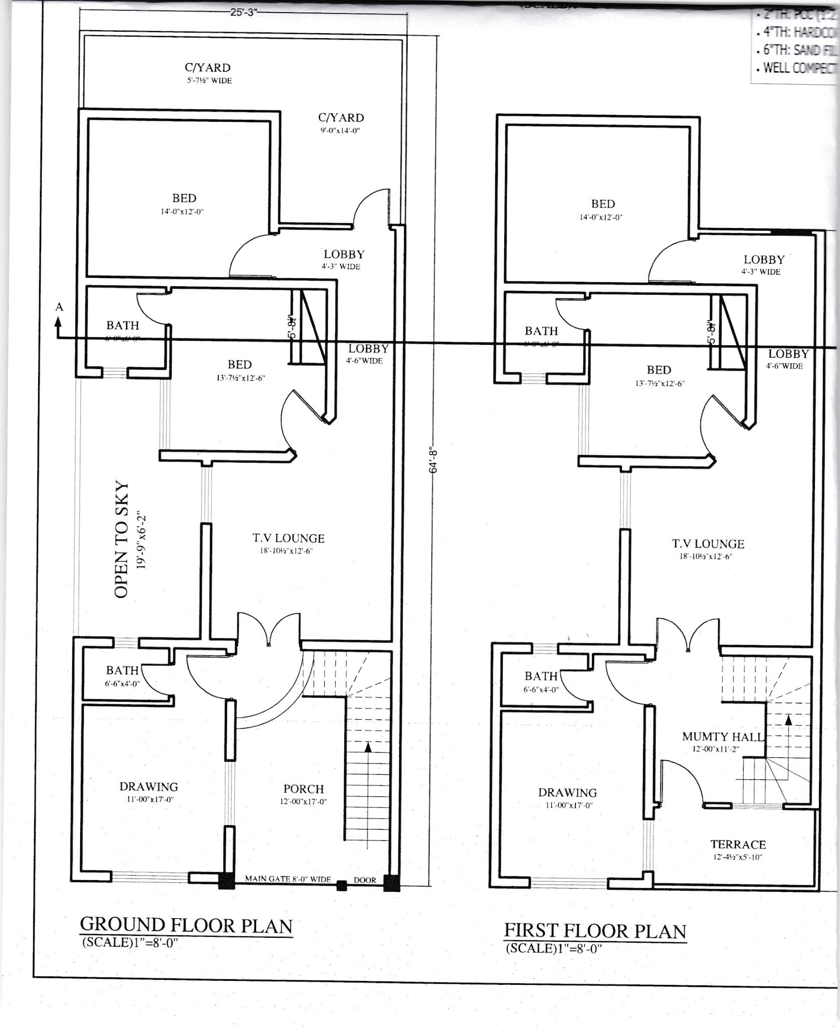 Lasted Layout Residential Plan Of 6 Marla