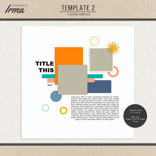 Template 2 - Freebie - designed by Irma