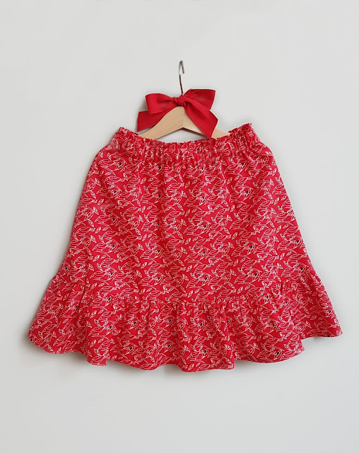 Patrón gratis de falda de niña. Talla8. Mismo patrón en otro tejido ...