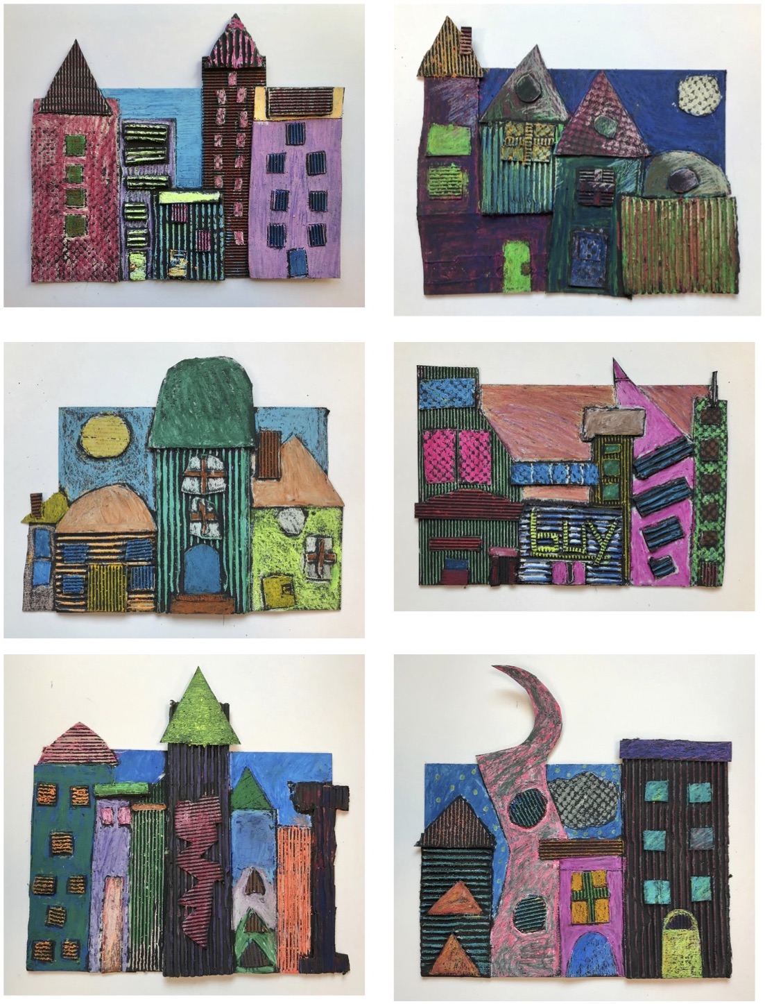 The Rolling Artroom: Cardboard Cityscapes (4-6 Grade)