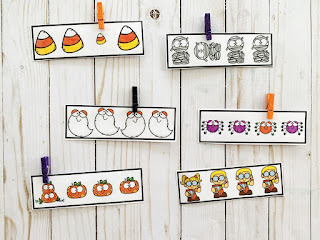 October Fine Motor Task Boxes for Preschool