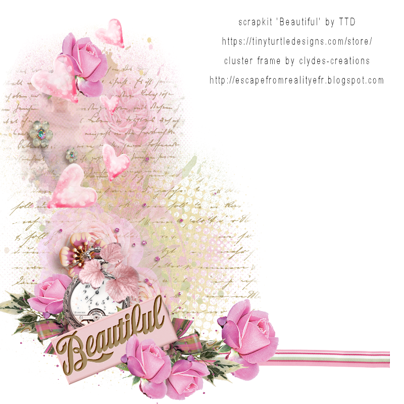 Escape From Reality Blog: FTU Cluster Frames 'Beautiful' TTD