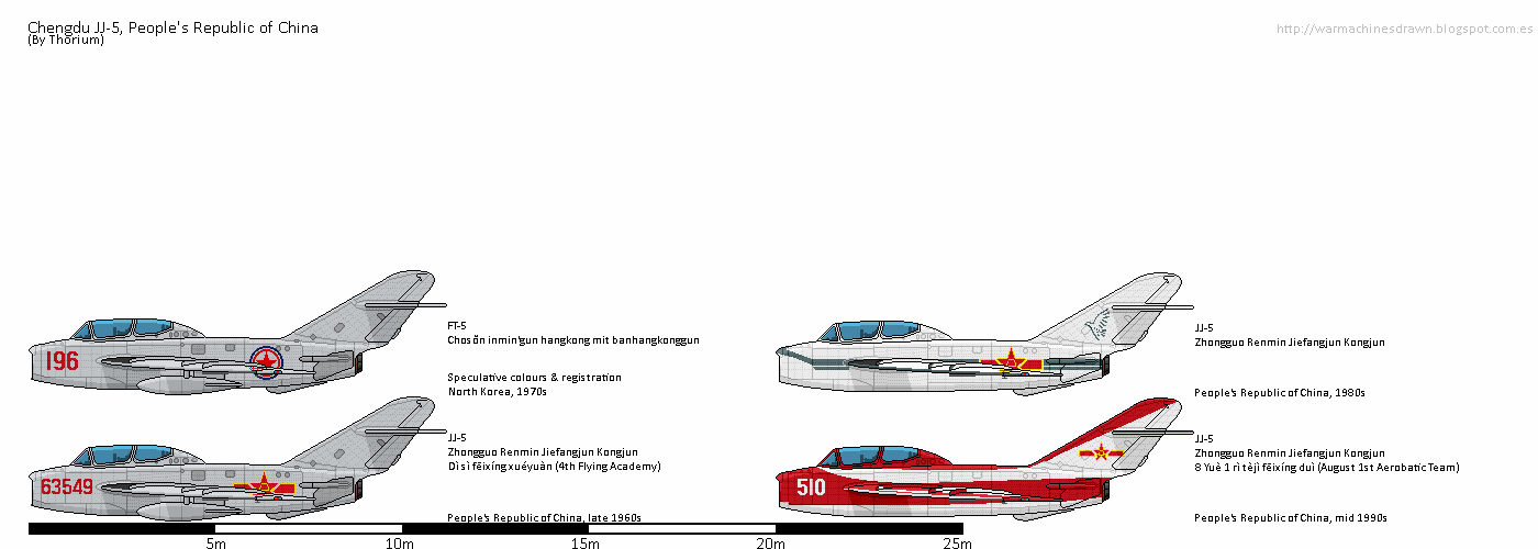 War Machines Drawn: Chengdu JJ-5 (FT-5)