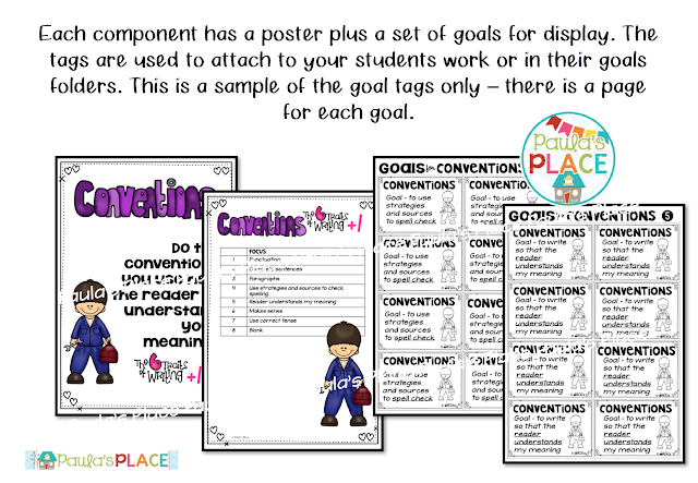 Paula's Place Teaching Resources: Six Traits Writing Goals