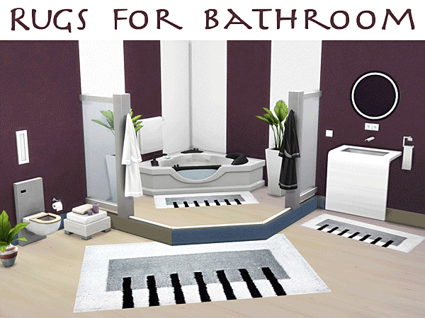 Sims 4 CC's - The Best: Bathroom Rugs by Bildlichgesehen