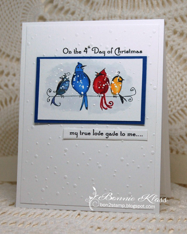 Stamping with Klass: Four Calling Birds