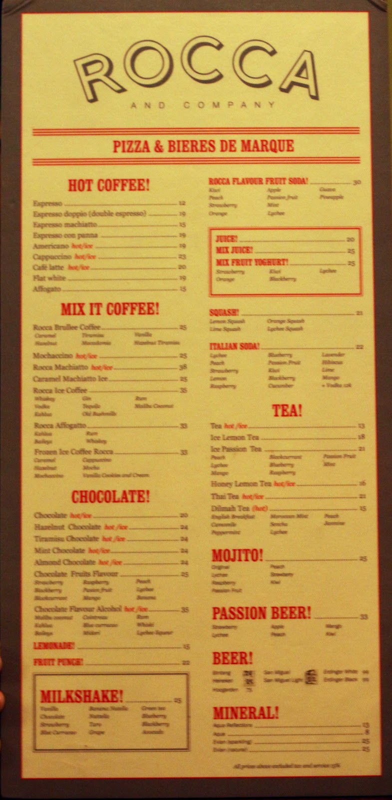 Food Diaries: Review : Rocca and Co