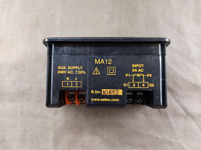 SELEC MA12 DIGITAL AMPERE METER 240 VAC MA 12
