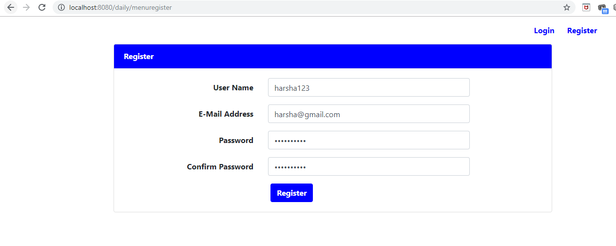 Simple Registration and Login Form using Servlet, postrgeSQL Database ...
