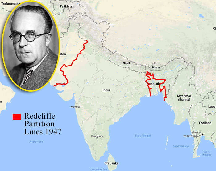 On This Day : భారతదేశం మరియు పాకిస్తాన్ మధ్య సరిహద్దుగా రాడ్క్లిఫ్ ...