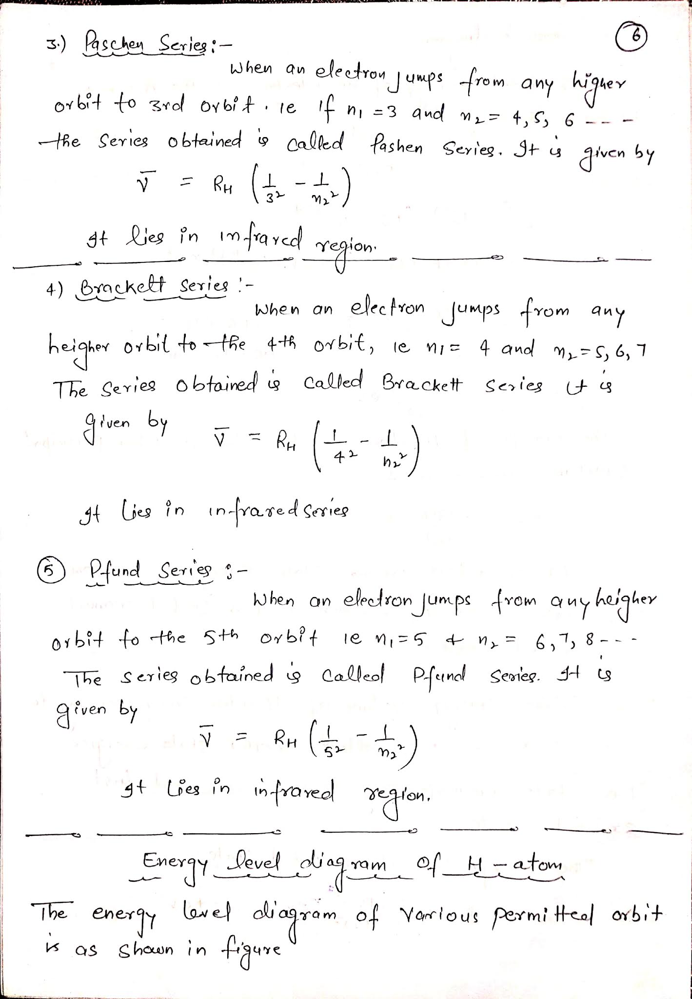 Atom and Nuclei Handwritten Notes for 12th Class Physics