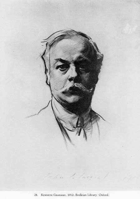 The Jade Sphinx: Drawing of Kenneth Grahame by John Singer Sargent (1922)