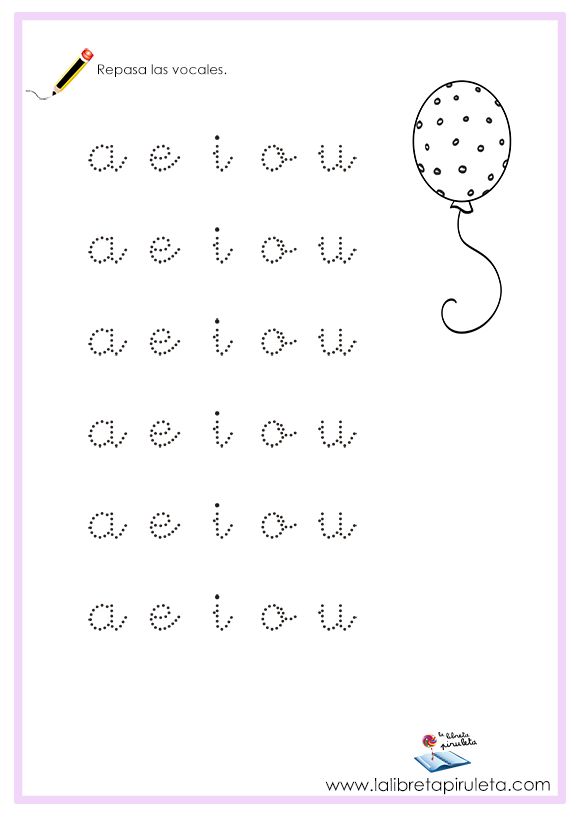 LA AVENTURA DE APRENDER: PRACTICA LAS VOCALES