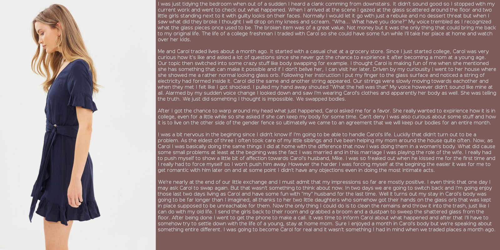 Marti's tg captions: This is going to be a problem