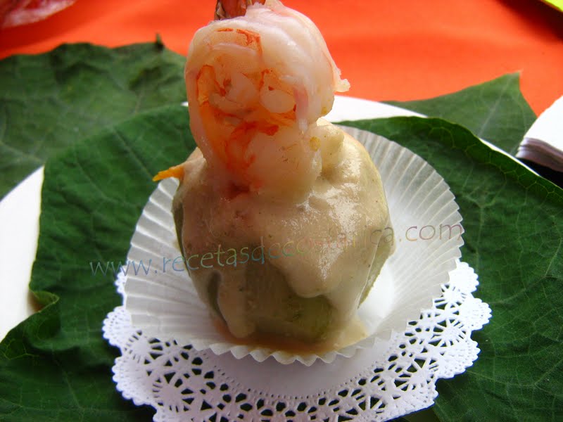Cocina Costarricense: chayote cocoro y camarón