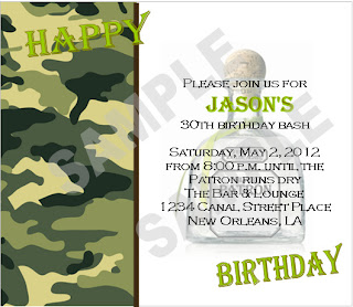 Solutions...Event Design by Kelly: Patron Theme Birthday Invitations