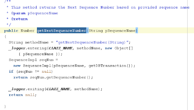 Fortune Minds Oracle Adf How To Get Next Db Sequence Number In Java