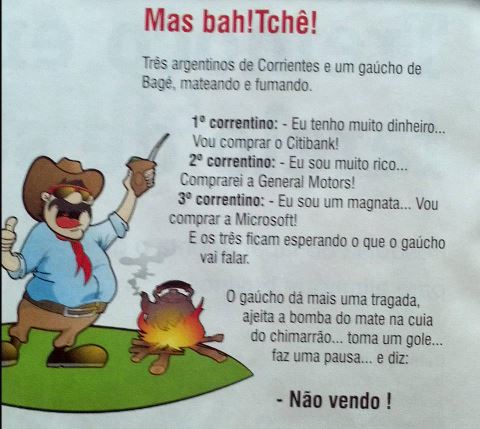 Blog do Arenagak: Mas bah, tchê!