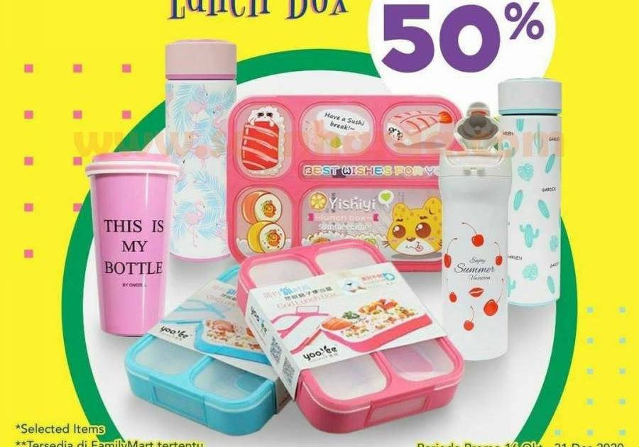 Family Mart Promo Tumbler dan Lunch Box Diskon hingga 50% | scanharga