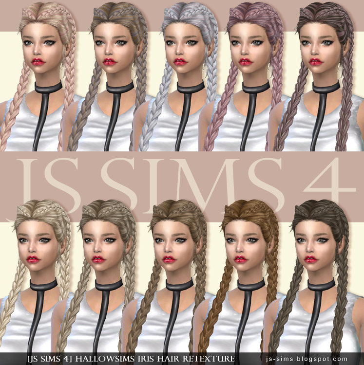 [JS SIMS 4] HallowSims Iris Hair Retexture－JS SIMS｜痞客邦