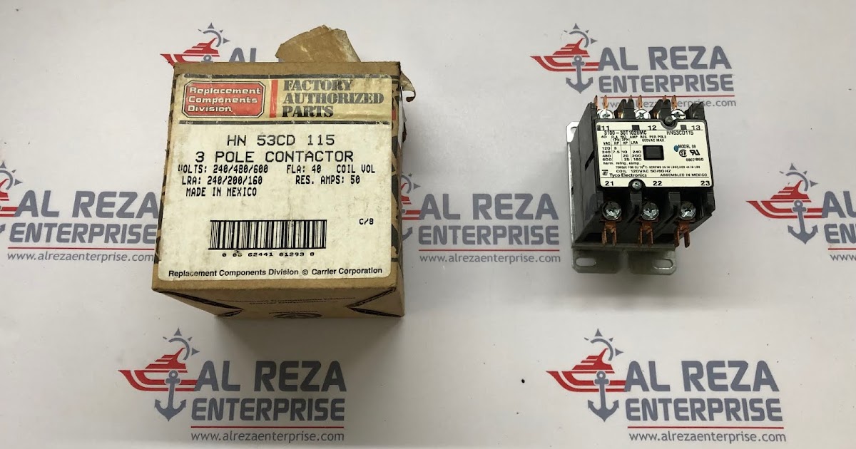 TYCO ELECTRONICS HN53CD115 MAGNETIC CONTACTOR 3100-30T1028MC COIL ...