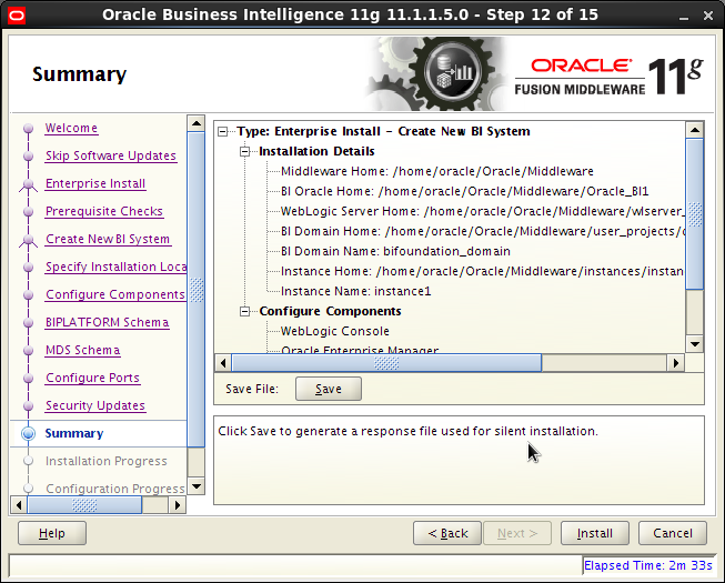 Oracle Stack: Oracle BI Publisher 11g Enterprise Installation on Linux