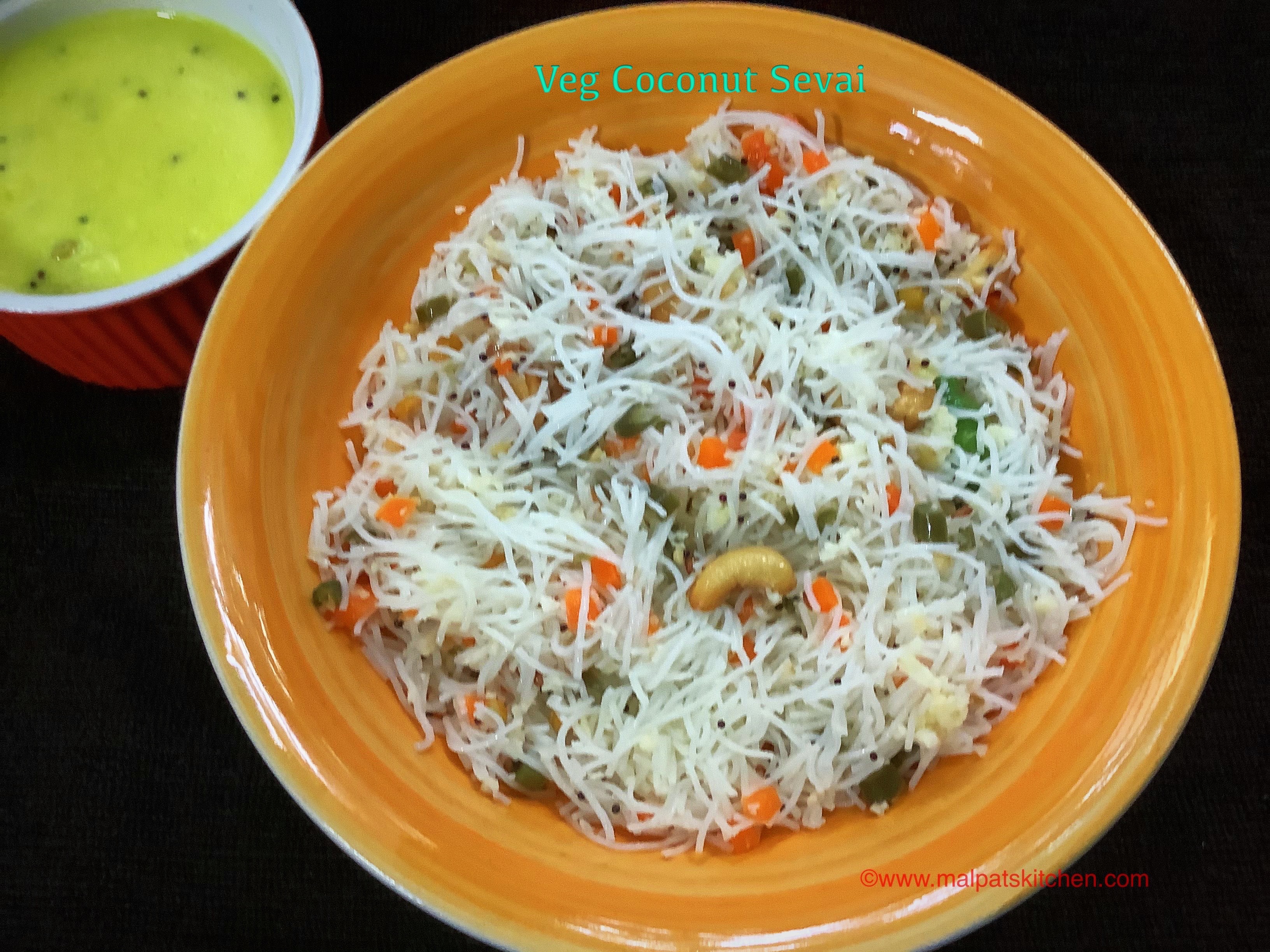 QUICK & EASY VEGETABLE COCONUT SEVAI, how to make a quick Coconut Veg ...