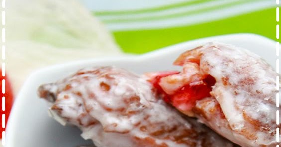 Glazed Fresh Strawberry Fritters - Milburn Food