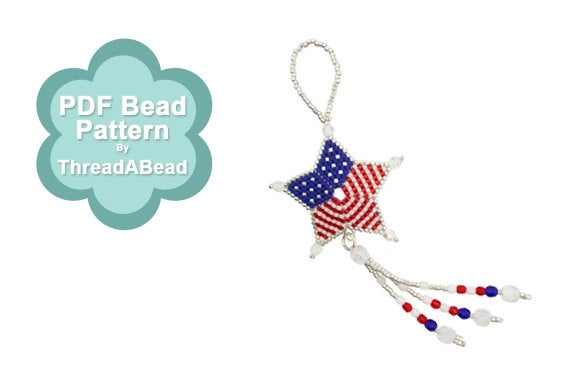 8 Beaded Star Tutorials and Patterns by ThreadaBead / The Beading Gem