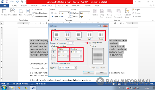 Cara Mudah Membuat Kolom Di Microsoft Word - Bagiinformasi