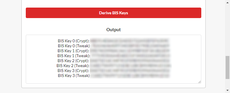 ニンテンドースイッチ TSEC、SBK key又はfuse.bin、tsec keys.binからBIS keyを取得する方法